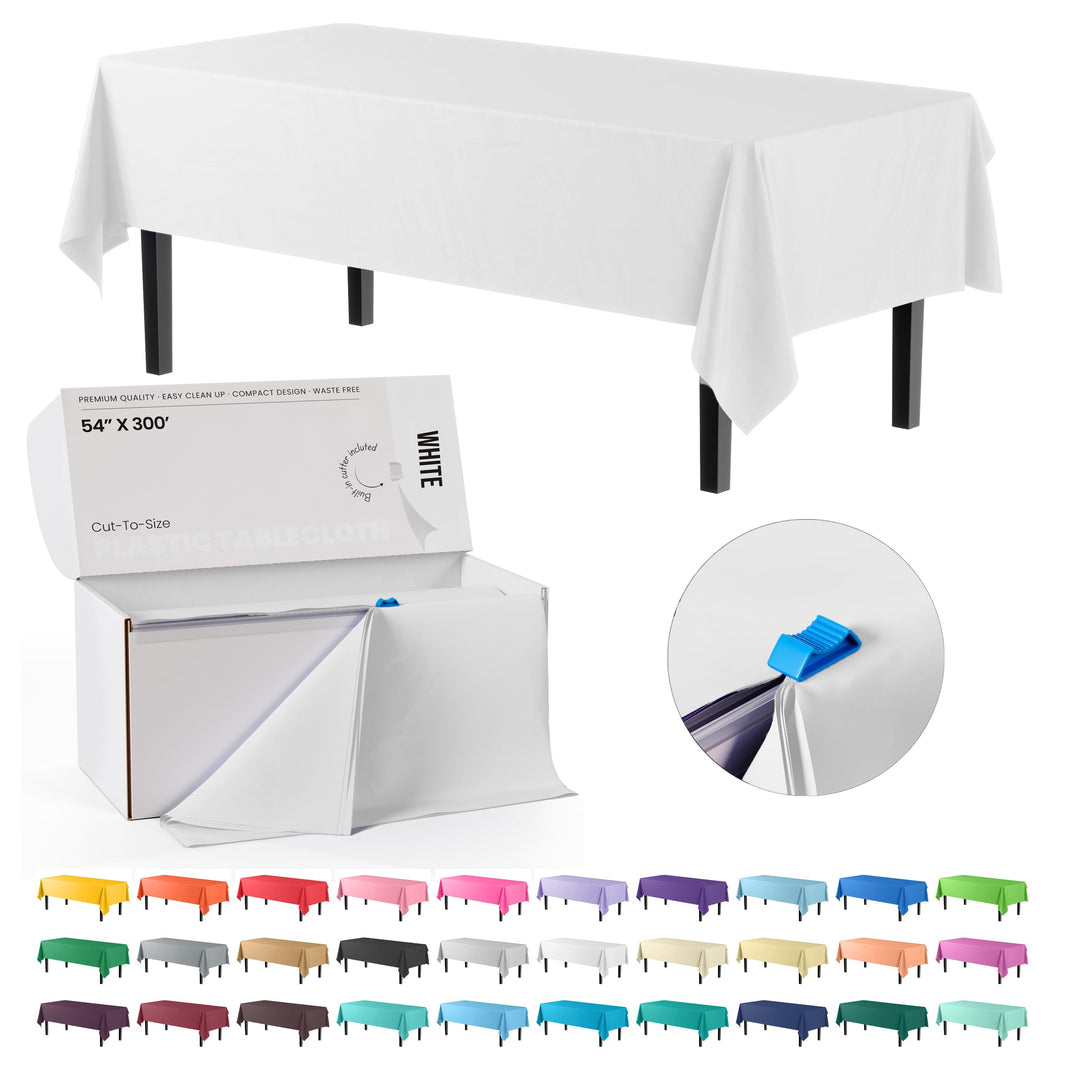 Plastic Tablecloths – Crown Display