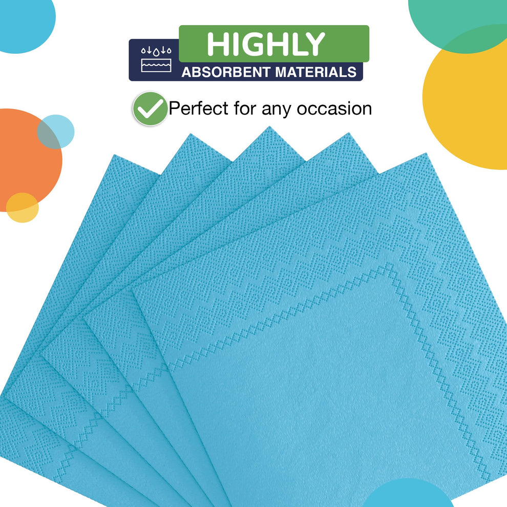 Turquoise Luncheon Napkins - 50 Ct. – Crown Display